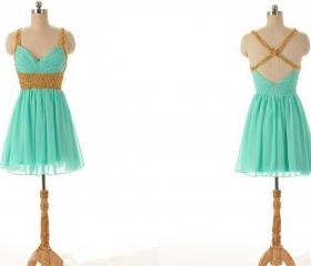 Cute Simple Short Prom Dresses, Beading A-line Prom Dresses, Homecoming ...