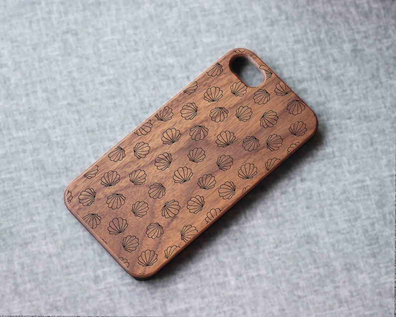 Marine Shell Iphone Case For 13 Mini 11 X Wood Iphone Case Iphone 12 ...